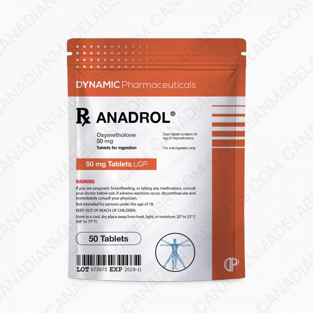 Anavar Oxandrolone 20mg - 50 Tablets | Canadian Made Labs